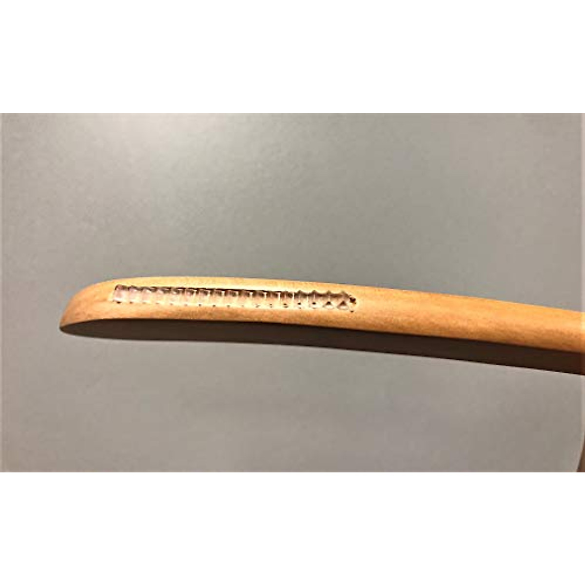 NAHANCO 40017HU Premium Retro-Style Wooden Shirt Hanger with Brushed Chrome Hook, Rounded Shoulders with Rubber Non-Slip Grippers, 16" Natural (Pack of 25)