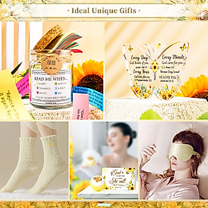 12PCS Christian Gifts for Women Faith, Sunshine Box Inspirational Gifts for Women,Christian Birthday Baskets,Religious Catholic Baptism,Get Well Soon Baskets for Mom,Friends,Wife,Girlfriends