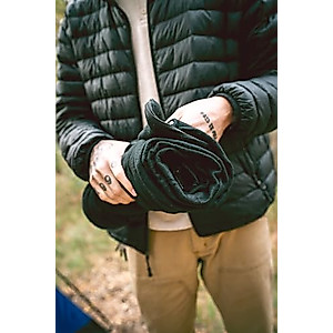 Stansport Fleece Sleeping Bag - Black (510-20), (32- X 75-Inch)