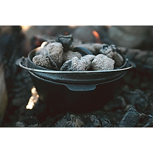 Stansport 4 QT Pre-Seasoned Cast Iron Dutch Oven with Legs (16021)