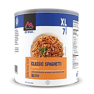 Mountain House Classic Spaghetti with Meat Sauce and Chili Mac with Beef | Freeze Dried Survival & Emergency Food | #10 Cans