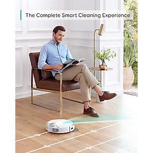 eufy RoboVac L70 Hybrid, The Cleaner, iPath Laser Navigation, 2-1 in Sweeping and Mopping, wi-fi, pa 2200 Strong Suction, Quiet, Self Charging,Ideal for Hardwood Floors,White (Renewed)