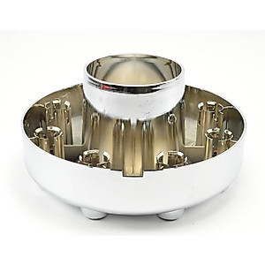 Set of 4 New Chrome 4x4 Open Wheel Center Caps for 2005-2017 Ford F350 Dually Truck