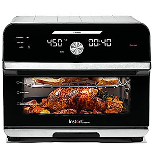 Instant Omni Plus 19 QT/18L Air Fryer Toaster Oven Combo, From the Makers of Instant Pot, 10-in-1 Functions, Fits a 12" Pizza, 6 Slices of Bread, App with Over 100 Recipes, Stainless Steel