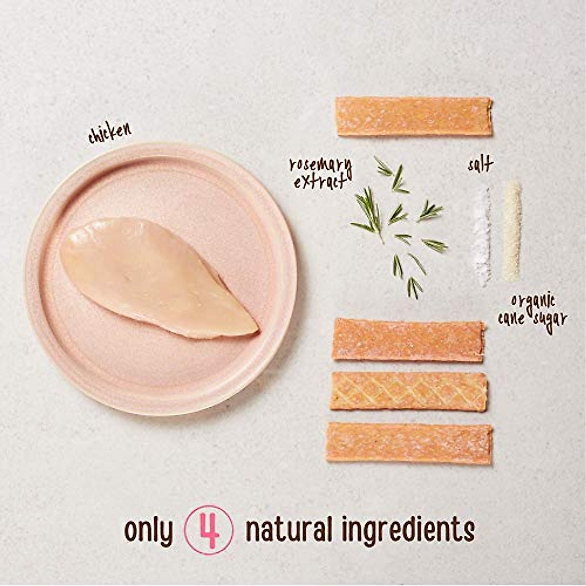 Full Moon Chicken Strips Healthy All Natural Dog Treats Human Grade Made in USA Grain Free 24 oz