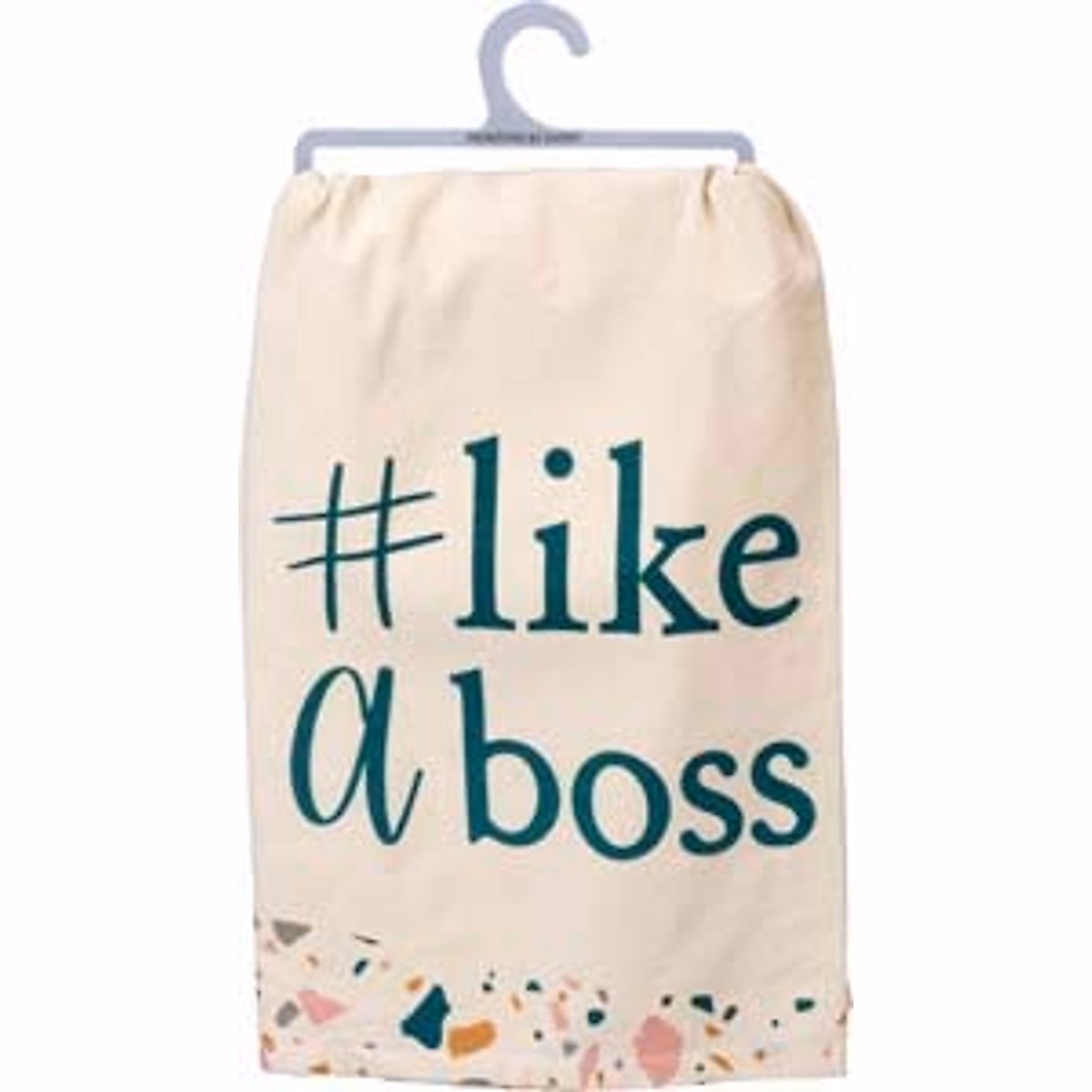 By Kathy PRIMITIVES Like A Boss Dish Towel in Pink Blush