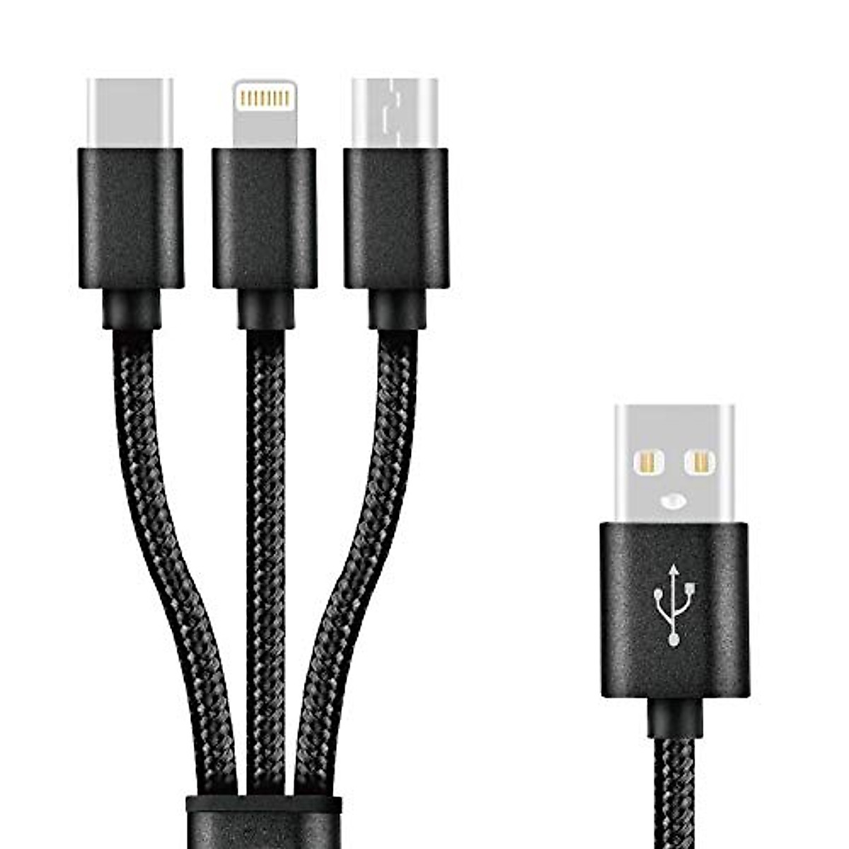 BoxWave Cable Compatible with Datalogic QuickScan QBT2500 - AllCharge miniSync, Retractable, Portable USB Cable - Jet Black