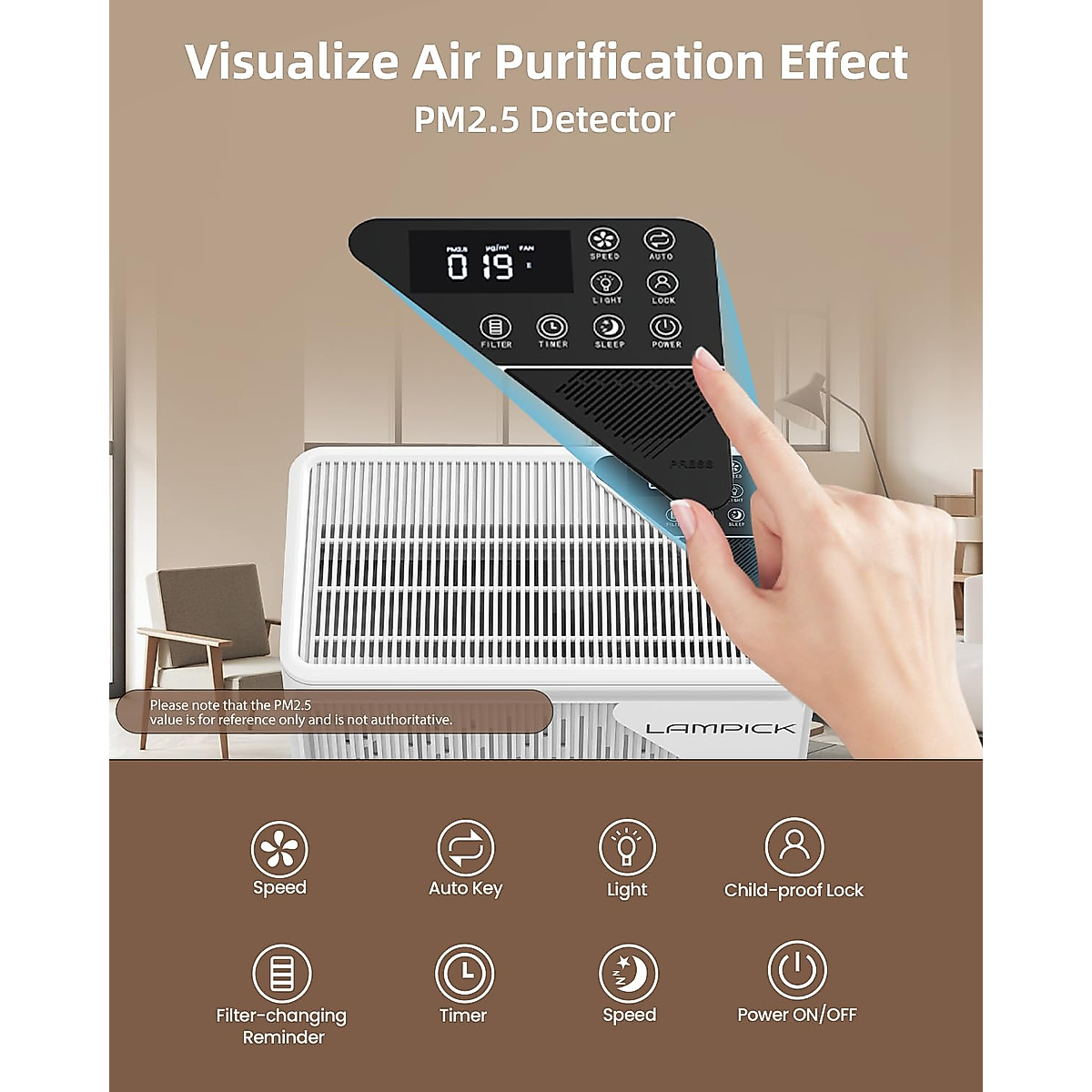 Air Purifier for Large Room+4L WiFi Automatic Cat Feeder