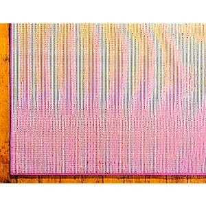 Unique Loom Estrella Collection, Gradient, Sunset, Abstract, Bright Colors Area Rug, 9 x 12 ft, Pink/Gold
