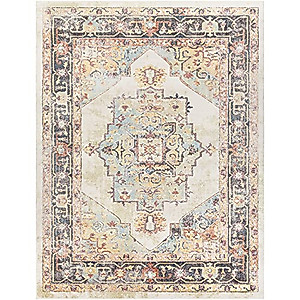 Artistic Weavers Solk Vintage Medallion Area Rug,7'10" x 10'3",Khaki