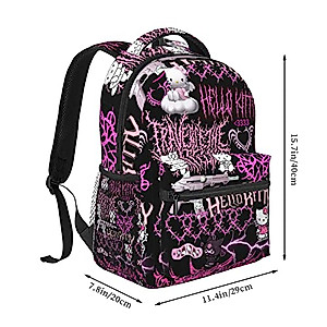 BAMARO Cartoon Anime Backpack for Girls Women Lightweight High Capacity School Bookbag