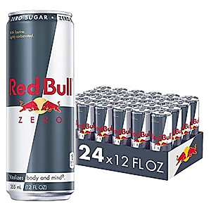 Red Bull Energy Drink, Zero, 12 fl oz (24 Pack)