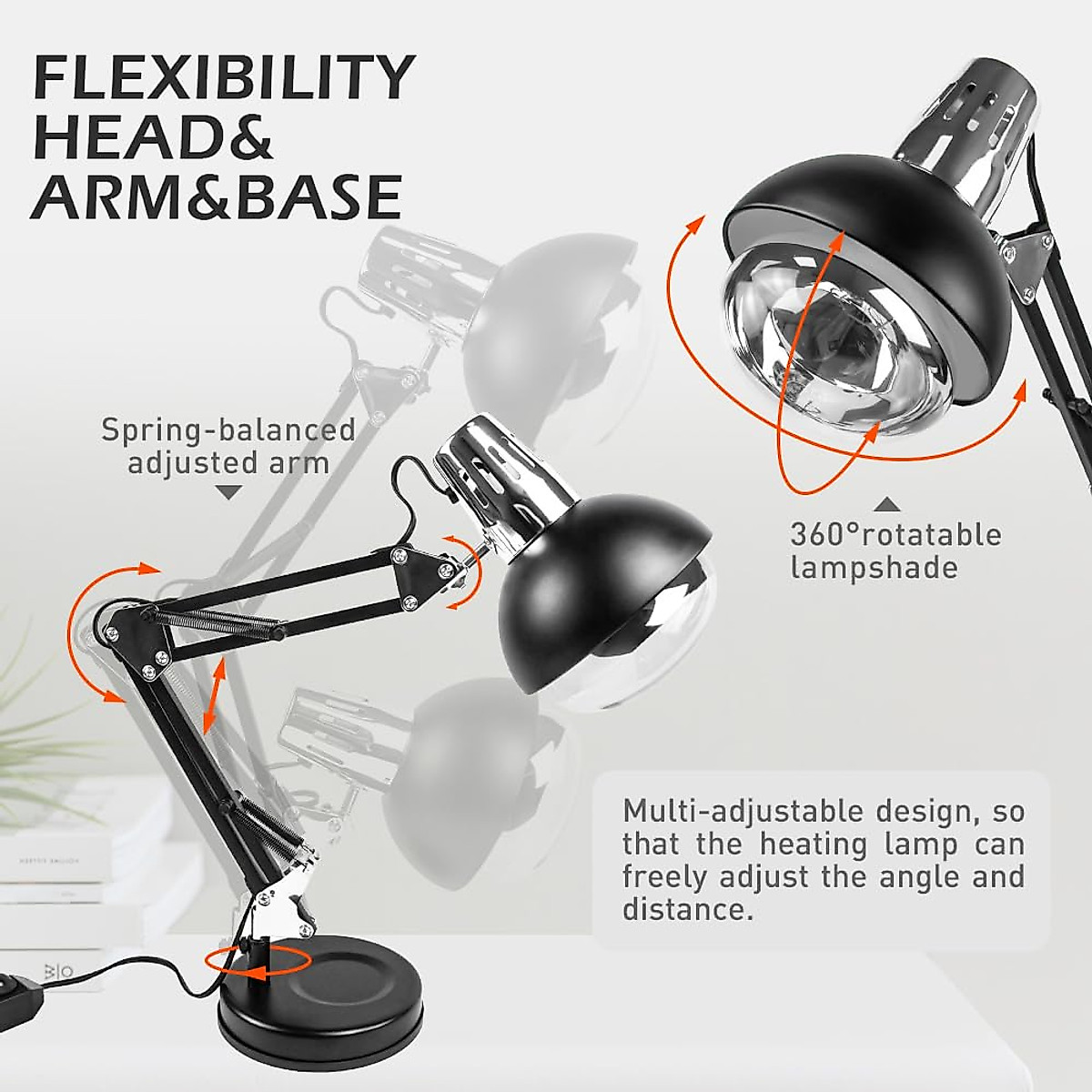 DUEBEL Food Heat Lamp, Perfect Buffet and Catering Solution for Keeping Food Warm, Ideal for Parties, Holidays, and Concession Stands