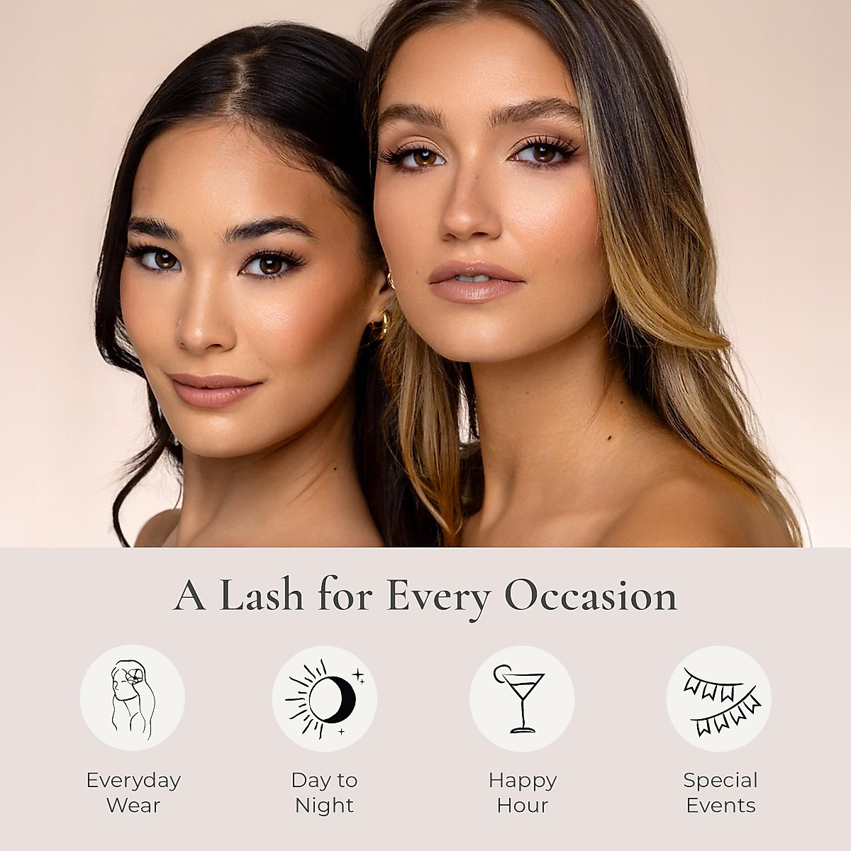 House of Lashes Eyelash Glue - Latex-Free Eyelash Glue for Sensitive Eyes - Effective for All Day Wear Clear Lash Glue for Strip Lashes, 2 Count