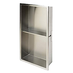ALFI brand ABN1224-BSS Shower Niche, Brushed Stainless Steel