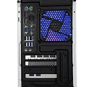 Periphio Vortex Prebuilt Gaming PC - GeForce RTX 3050 (6GB) GPU | Intel Core i5-6500 CPU (3.6GHz Turbo) | 1TB Solid State SSD | 16GB DDR4 RAM | Windows 10 Gaming Desktop Computer | WiFi + BT