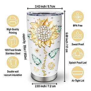 GwaLod Sister in Law Gifts Tumbler 20oz 1pc, Best Birthday Gifts for Sister-in-Law, Funny Sister in Law Birthday Gifts Ideas, Future Sister in Law Wedding Gift, Sister-in-Law Gifts for Women