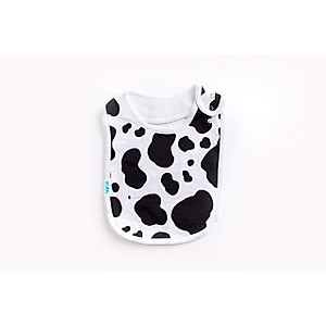 KUDL Baby Bib Large Toddler Burpy Absorbent Feeding Reflux Drool Teething Snap Button (Farm)