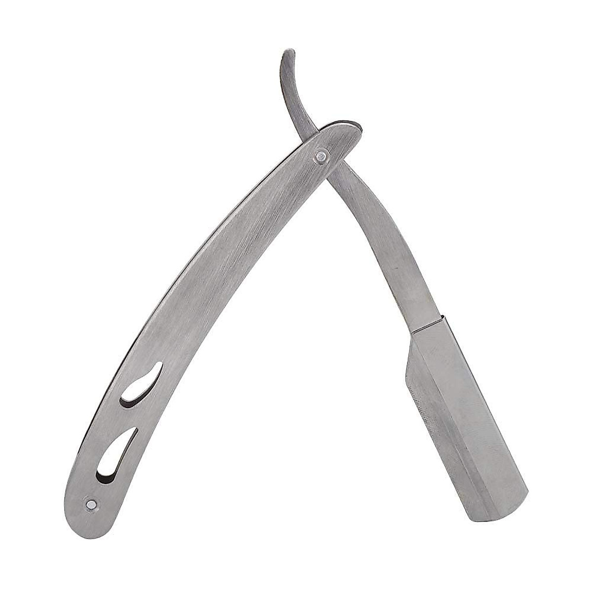 Barber Straight Razor, Stainless Steel 74 Manual Shaving Blade Holder Barber Folding Shaving Knife Rack(#1)