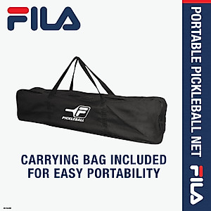 FILA Accessories Pickleball Net - Pickle Ball Game with Net Regulation Size 22 ft - All-Weather Pickle Ball Mesh Net - Includes Carry Bag - Durable, Quick & Easy Setup