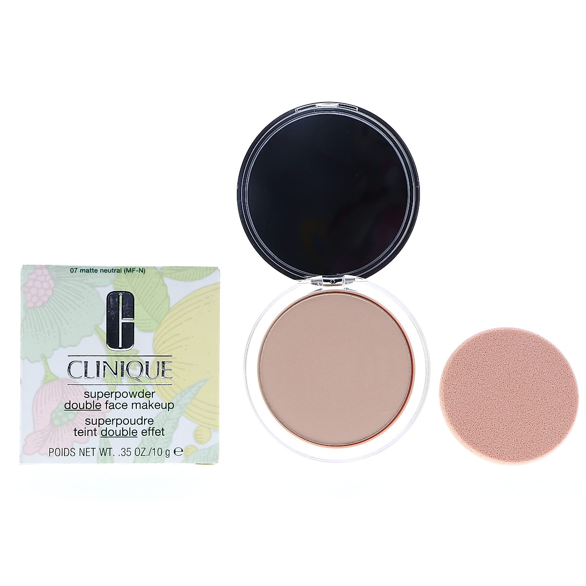 Clinique SuperPowder Double Face Makeup Powder Compact .35 oz, Matte Neutral