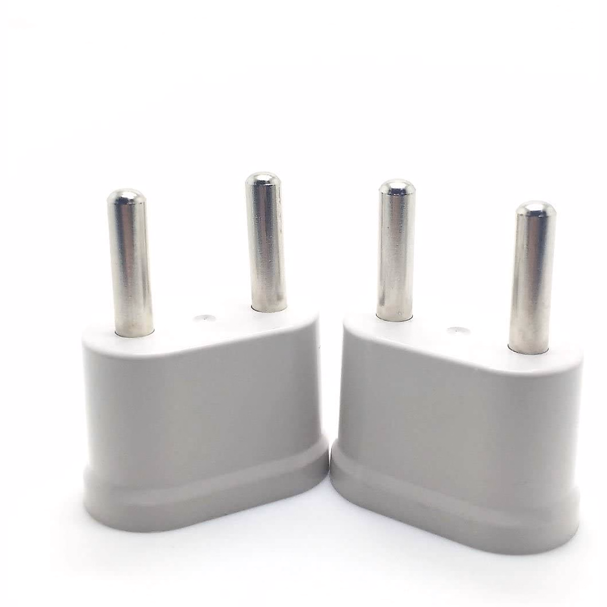 Toolso 2pcs/lot US (USA) to EU (Europe) Travel Power Plug Adapter for USA converter White