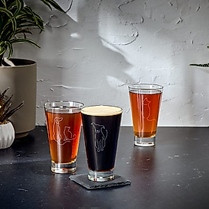 Libbey Modern Pets Arlo Hi Ball Glasses, 14 ounce, Set of 4