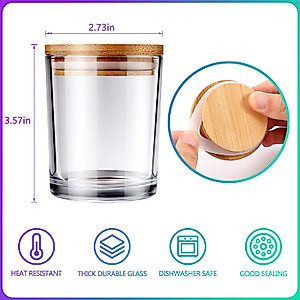 SAEUYVB 20 PCS Bulk Candle Jars with Lids,Candle Making Kit