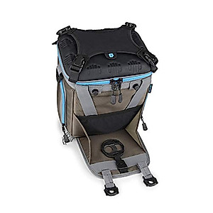 Grizzly Drifter 12+ | 12 qt Flip-top Soft Cooler Bag | Ice Chest for Beach Boat Camping Car Fishing Golf Hiking Hunting Lunch Picnic | Lightweight Portable Insulated Waterproof | Moss/Gray/Cyan