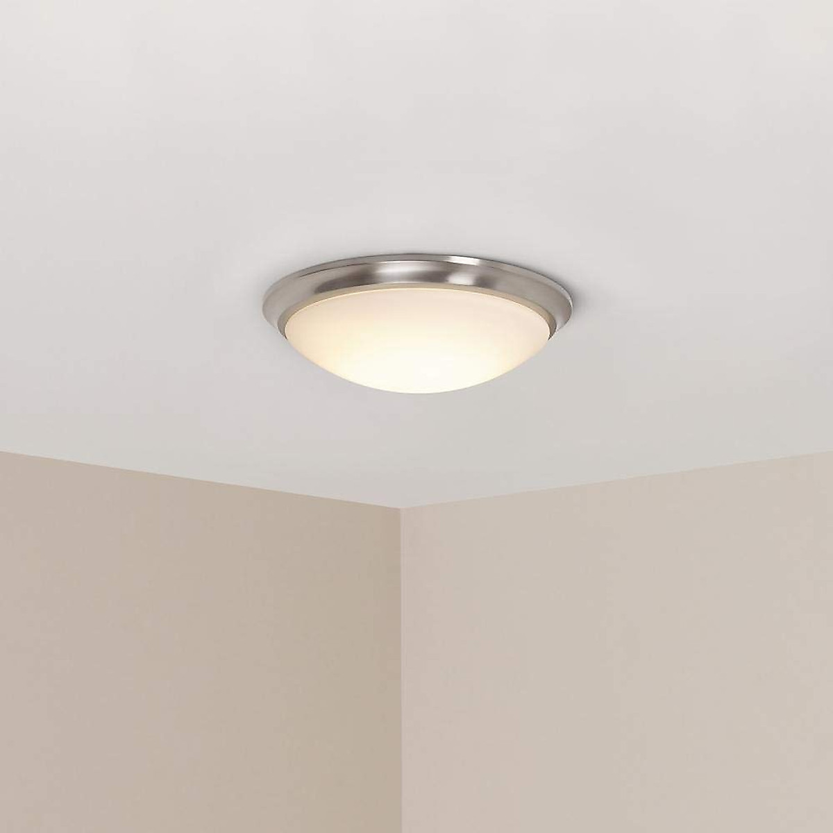 Hampton Bay 13" Brushed Nickel LED Flushmount - Model #HGV3011L-2/BN