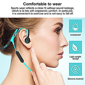 mucro Sports Headphones Over The Ear Headphones Wired for Running Exercise with Microphone Compatible Foldable Behind The Neck Headphones for Workout Jogging Gym Ear Buds