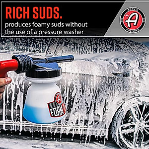 Adam's Polishes Standard Foam Gun - Car Wash & Car Cleaning Auto Detailing Tool Supplies | Car Wash Kit Soap Shampoo & Garden Hose for Thick Suds | No Pressure Washer Required | Car Detailing to