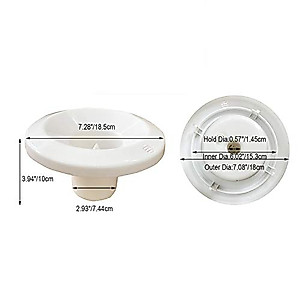 Proshopping 1 PCS Water Dispenser Smart Seat, Water Cooler Smart Seat, Plastic Water Dispenser WaterGuard Assembly Bottle Holder Replacement Parts - for Bottled Water Coolers (White)