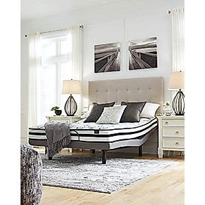 Signature Design by Ashley Chime 8 Inch Firm Hybrid Mattress, CertiPUR-US Certified Foam, Queen