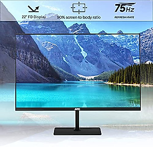 All in one Desktop Computer, TechMagnet Cheetah 6, Intel Core i5 6th Gen 2.5 GHz up to 3.1 GHz, 8GB DDR3, 120GB SSD, New 22 inch LED, MTG Wireless Ergonomic Keyboard Mouse Windows 10 Pro (Renewed)