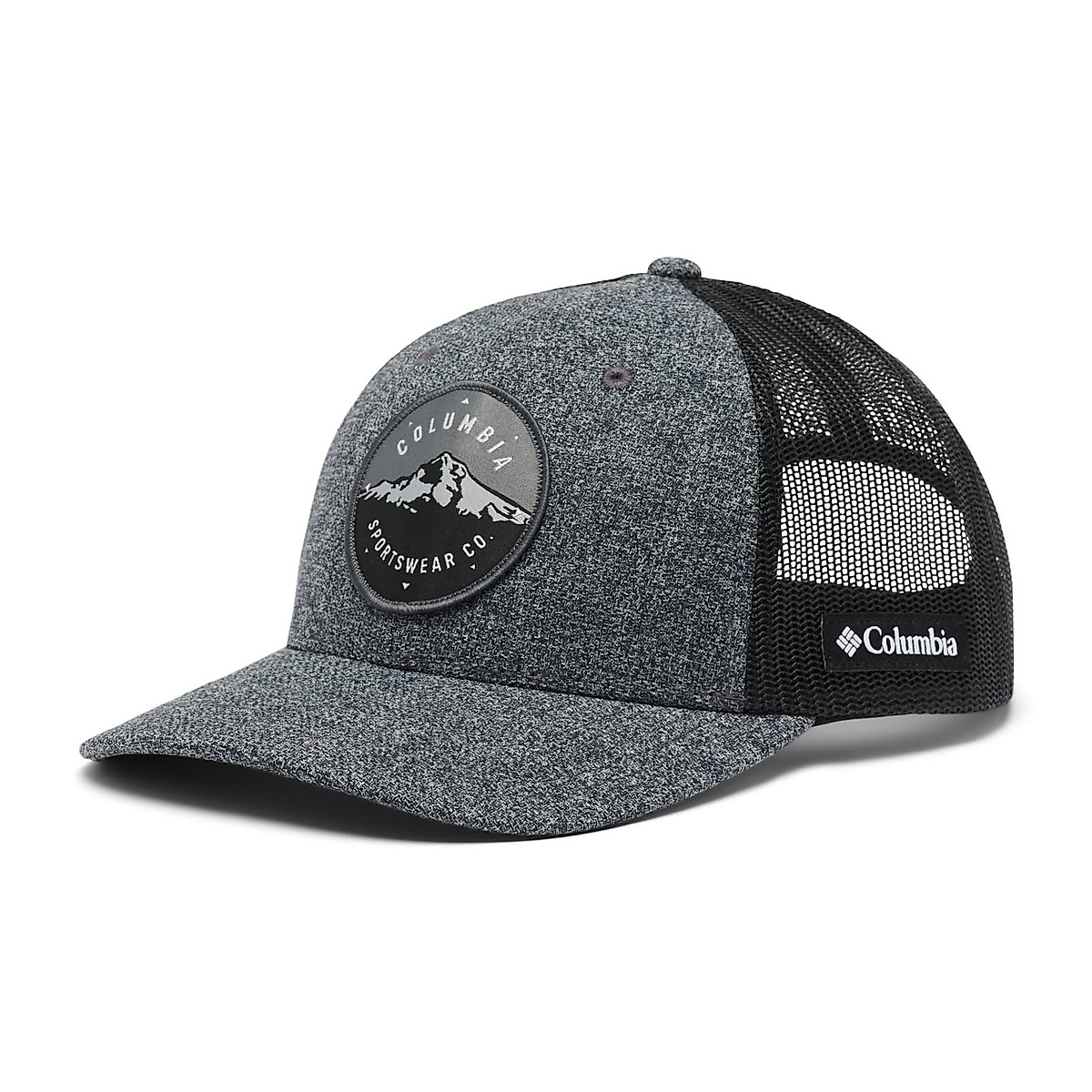Columbia Women's Mesh Snap Back - High, Grill Heather Mt Hood Circle Patch, One Size