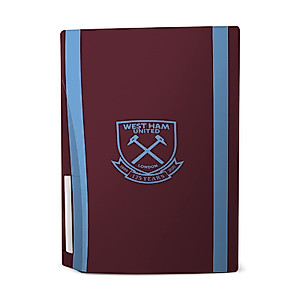 Head Case Designs Officially Licensed West Ham United FC Jersey 2020/21 Home Kit Vinyl Faceplate Sticker Gaming Skin Case Cover Compatible with Sony Playstation 5 PS5 Disc Edition Console
