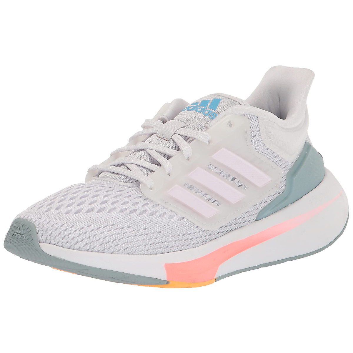 adidas Women's EQ21 Running Shoe, Dash Grey/Almost Pink/Acid Red, 11