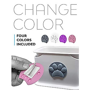 iPrimio Universal Cat Litter Scooper Holder - Durable with Heavy Scoopers Holding Stability - Kitty Litter Box Accessory - Works with All Plastic and Metal Cat Litter Scoops - Four Color Options