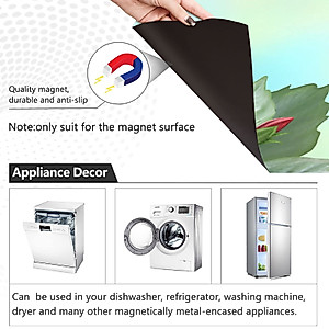 Dishwasher Magnet Sticker Cover Cute Hummingbird Flower Panel Decal Refrigerator Magnetic Sticker Decorative for Kitchen Decoration
