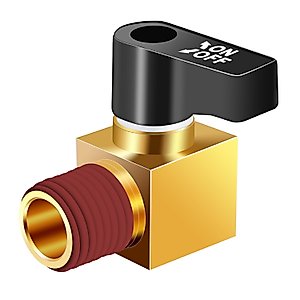 Aienxn Air Compressor Ball Valve, Ball Type Drain Valve, 1/4" NPT Male Air Compressor Accessories for Air Compressor Q-007-1