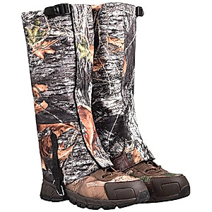Outdoor Camo Leg Gaiters Waterproof Boots Cover for Hiking, Walking, Hunting (M)