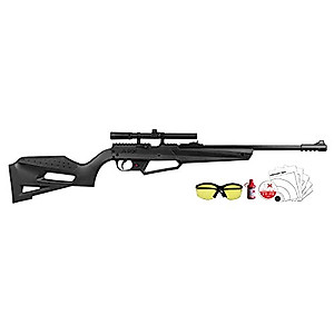 Umarex NXG APX Multi-Pump Pneumatic Youth .177 Caliber Pellet or BB Gun Air Rifle - Includes 4x15mm Scope, Combo Kit (with Glasses, Ammo & Targets), 800 fps