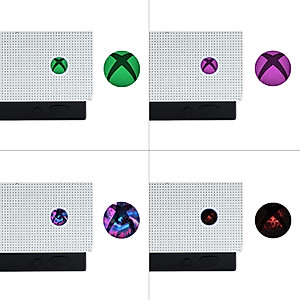 PlayVital Custom Home Button Power Switch Stickers Skin Cover for Xbox Series X & S, for Xbox One & Xbox One X/S Console & Controller, for Xbox One Elite Controller and Kinect - 60 pcs One Pack