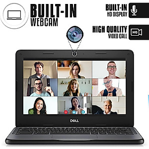 Dell Chromebook 3180 Laptop PC, Intel Celeron N3060 Processor, 4GB Ram, 16GB SSD Storage, Wi-Fi | Bluetooth, HDMI, USB 3.1 Gen 1, Web Camera, Chrome OS (Renewed)