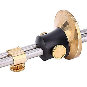 Walfront Wheel Marking Gauge Wood Marking Gauge Wheel Woodworking Scriber Ruler Marking Gauge European-Style Hand Measuring Tool Marking Scriber (Double)