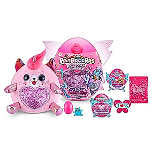Rainbocorns Fairycorn Kitty Surprise by ZURU - 11" Plush Stuffed Animal, Fairy Wings, Unicorn Slime, Sequin Heart, Ages 3+ for Girls
