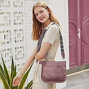 Konelia Crossbody Bag Purses for Women Designer Vegan Leather Hobo Fashion Handbags with 2 Adjustable Guitar Strap Shoulder Bucket Bags