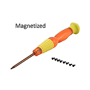 Replacement Screws+Screwdriver Mangetized Tool for Beats Studio 2 Studio 3 Headphone Headset Repair Parts (Black)