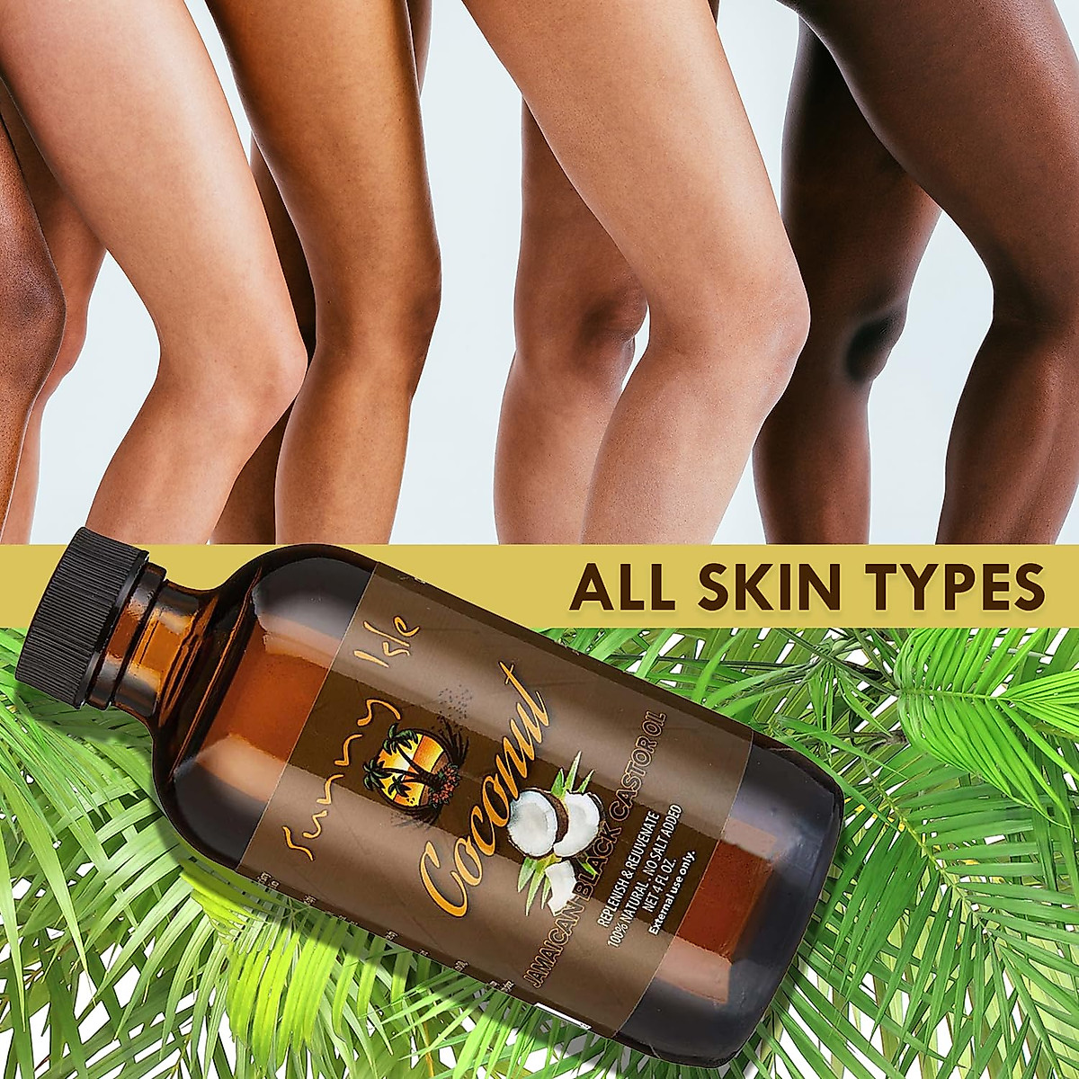 Sunny Isle Coconut Jamaican Black Castor Oil 4oz